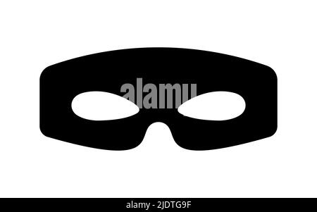 Mask bandit or superhero carnival or villain line art vector icon Stock ...