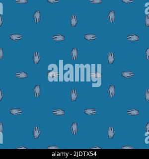 Football gloves seamless pattern engraving. Vintage sport background in ...