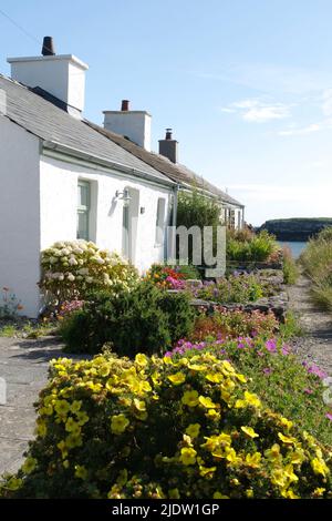 Y Swnt Cottages, Moelfre, Anglesey, North Wales Stock Photo - Alamy