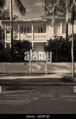 Florida, Florida Keys, Key West, Conch House, US Route 1 Stock Photo ...