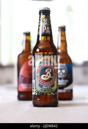 Brooklyn defender Ipa beer bottle from Brooklyn brewery Stock Photo - Alamy