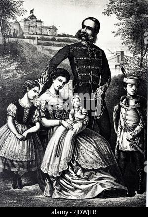 Empress Elisabeth and Franz Joseph. Josef Bermann (1810-1886 ...