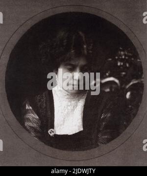 A portrait of Ada Negri, an Italian poet, writer, and activist, known ...