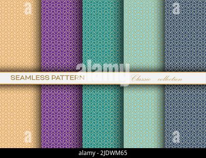 set seamless abstract pattern of arbitrary shapes of different color ...