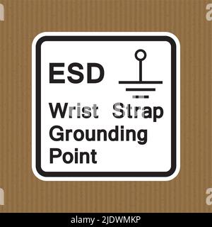 Grounding Point Symbol Sign, Vector Illustration, Isolate On White ...
