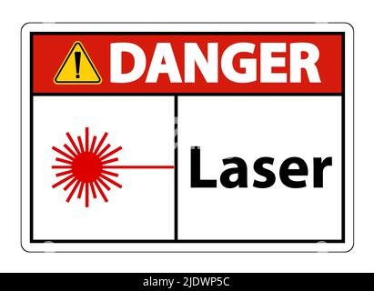 Danger Laser Symbol Sign Symbol Sign Isolate on transparent Background ...