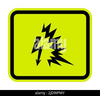 Arc Flash Symbol Sign Isolate On White Background,Vector Illustration ...