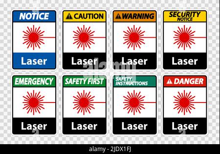 Laser Symbol Sign Symbol Sign Isolate on transparent Background,Vector ...