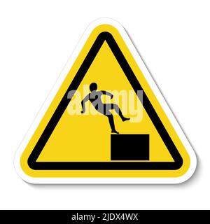 Beware High Level Drop Symbol Sign Isolate On White Background,Vector ...