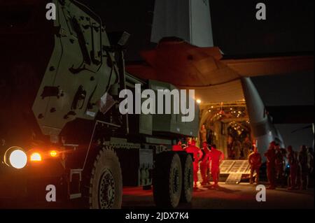 A U.S. Airman from the 41st Expeditionary Electronic Combat Squadron ...