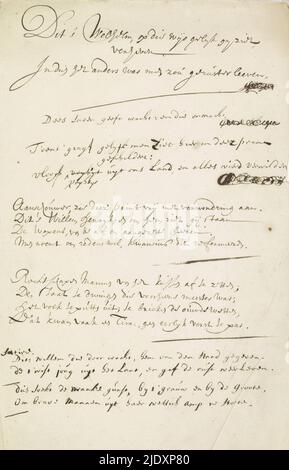 Document accompanying the portrait of William III, prince of Orange ...