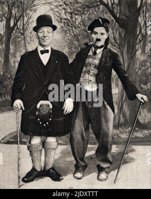 The film actor Charles Chaplin, left, and playwright George Bernard ...
