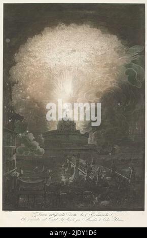 FIREWORKS ON THE TIBER Stock Photo - Alamy