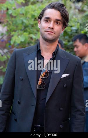 Max Befort arrives at a Dinner event hosted by Finch & Partners to ...