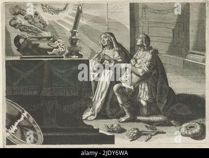Telethusa and iPhis pray to Isis; Metamorphoses from Ovid. On the eve ...