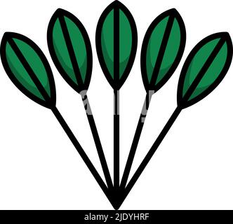 Crossbow Bolts Icon. Editable Bold Outline With Color Fill Design ...