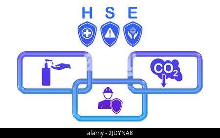 Illustration of a hse concept Stock Photo - Alamy