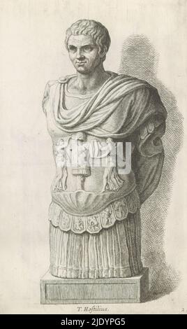 Sculpture of Tullus Hostilius, T. Hostilius (title on object ...