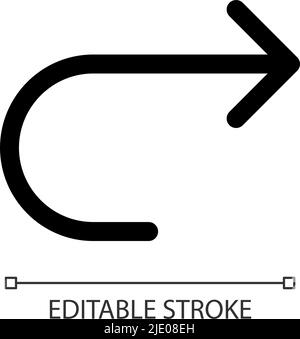 Return option icon. Outline Return option vector icon for web design ...