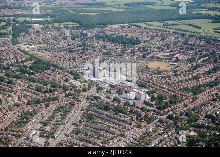aerial view of Doncaster Royal Infirmary & Park Hill Hospital Stock ...