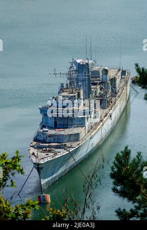 Former frigate Duguay-Trouin, specialised as a submarine hunter, French ...