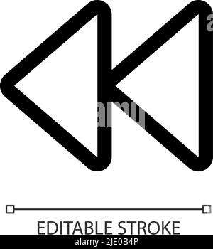 Repeat once white linear ui icon for dark theme Stock Vector Image ...