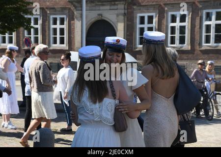 Copenhagen /Denmark/24 June 2022/Denmark's students celebrat thier ...