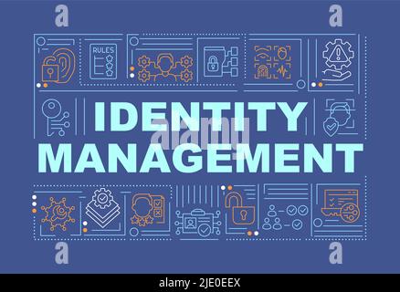 Digital identity word concepts dark blue banner Stock Vector Image & Art - Alamy