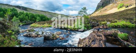Waterfalls on the Dundonnell River in Wester Ross, NC500, Highlands ...