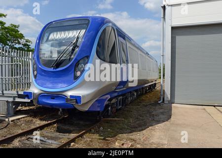 The Revolution very light rail (VLR) demonstrator train with hybrid low ...
