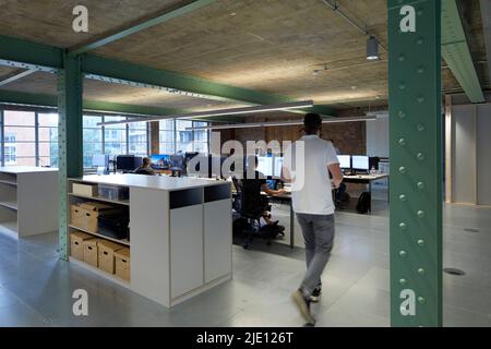 Engineers at work. 16 Chart Street Engineers Office, London, United ...
