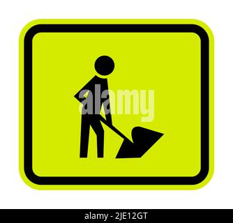 Men At Work Symbol Sign Isolate on White Background,Vector Illustration ...