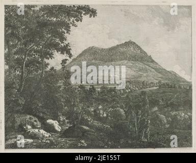 Landscape with the Landeskrone mountain at Görlitz Stock Photo - Alamy