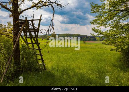 Landscape of Southern Thuringia near Eisfeld, Thuringia, Germany Stock ...