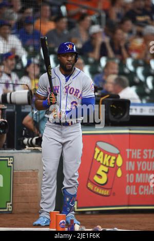 New York Mets' Starling Marte during a baseball game against the San ...