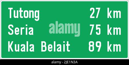 Road signs in Brunei, Mandatory signs, Prohibitory signs, Warning signs ...