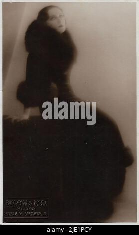 Portrait of Andreina Pagnani - Italian silent cinema era actress Stock ...