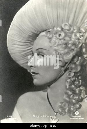 Portrait of Brigitte Horney - German Third Reich movie star Stock Photo ...