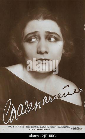 Portrait of Cora Laparcerie - French theatre classic era Stock Photo ...