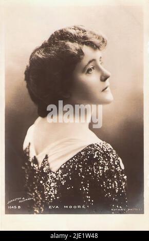 Portrait of Eva Moore - British stage star of the Victorian and ...