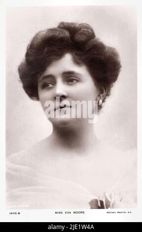 Portrait of Eva Moore - British stage star of the Victorian and ...