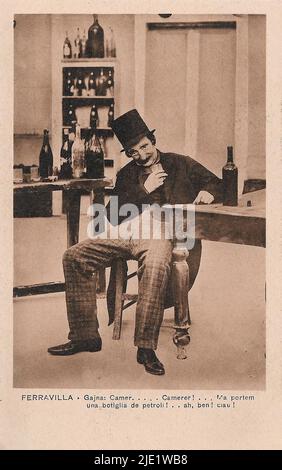 Portrait of Ferravilla - Italian silent movie Stock Photo - Alamy