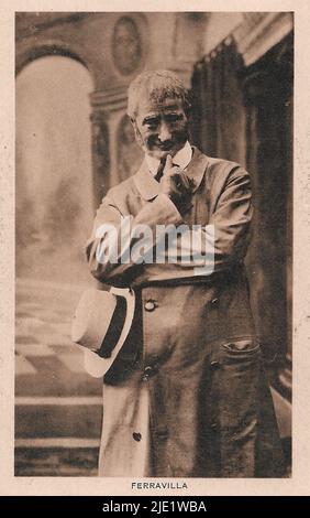 Portrait of Ferravilla - Italian silent movie Stock Photo - Alamy