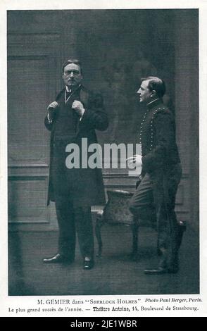 Portrait of Firmin Gemier in Sherlock Holmes - French theatre classic ...