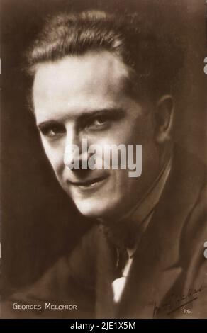 Portrait of Georges Melchior - French silent cinema era Stock Photo - Alamy