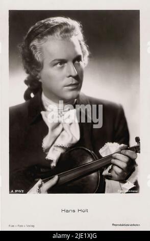 Hans Holt in the movie 'Die unheimlichen Wuensche' Hans Holt, actor ...