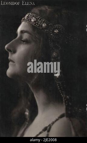 Portrait of Ileana Leonidoff - Italian silent cinema era actress Stock ...