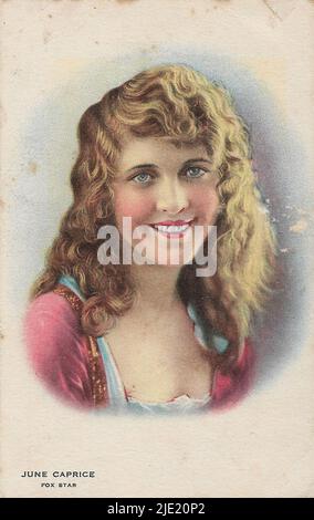 Silent movie actress June Caprice, 1917 Stock Photo - Alamy