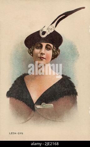 Portrait of Leda Gys 005 - Italian silent cinema era actress Stock ...