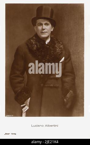 Portrait of Luciano Albertini - Italian silent cinema era actor Stock ...